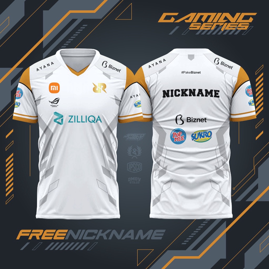 Jual JERSEY RRQ 2022 BAJU GAMING RRQ FREE NICKNAME WARNA HITAM DAN ...