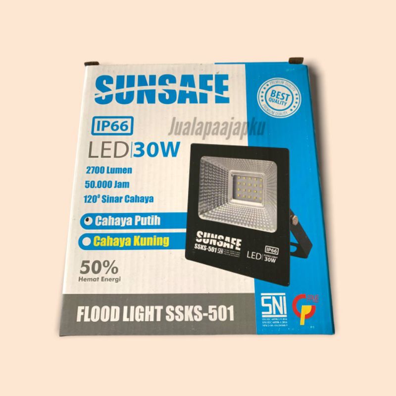Jual Lampu Sorot LED SUNSAFE Lampu sorot LED 10 watt / 20 Watt / 30 ...