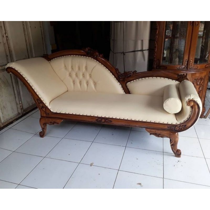 Jual KURSI SOFA MOTIF MAWAR (Panjang 220 cm) Bahan Kayu Jati | Shopee ...