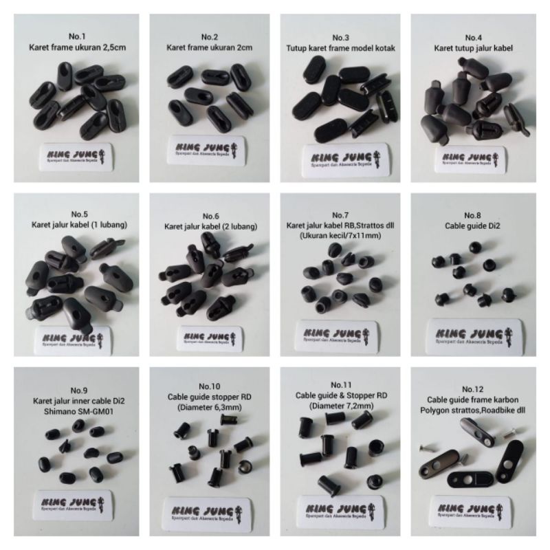 Jual Karet frame jalur kabel dalam,cable guide Di2,tutup lubang ...