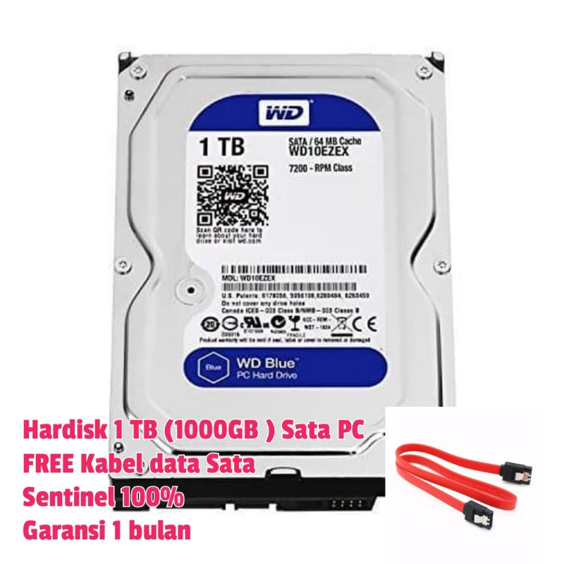 Jual Hardisk 1tb pc sata / CCTV 3.5 inch hdd internal GRATIS KABEL DATA SATA | Shopee Indonesia