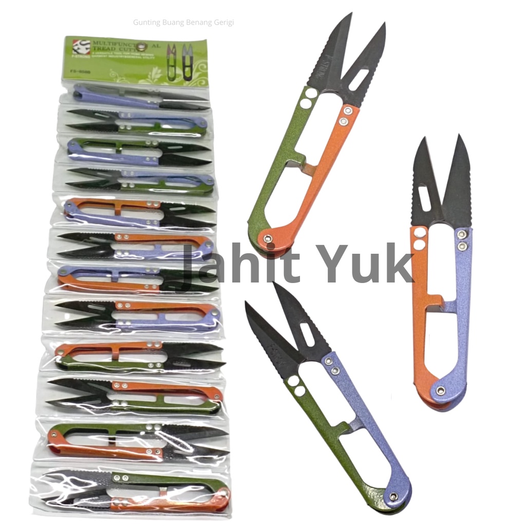 Jual Gunting buang benang / Gunting Cekris / Gunting Bergerigi | Shopee ...