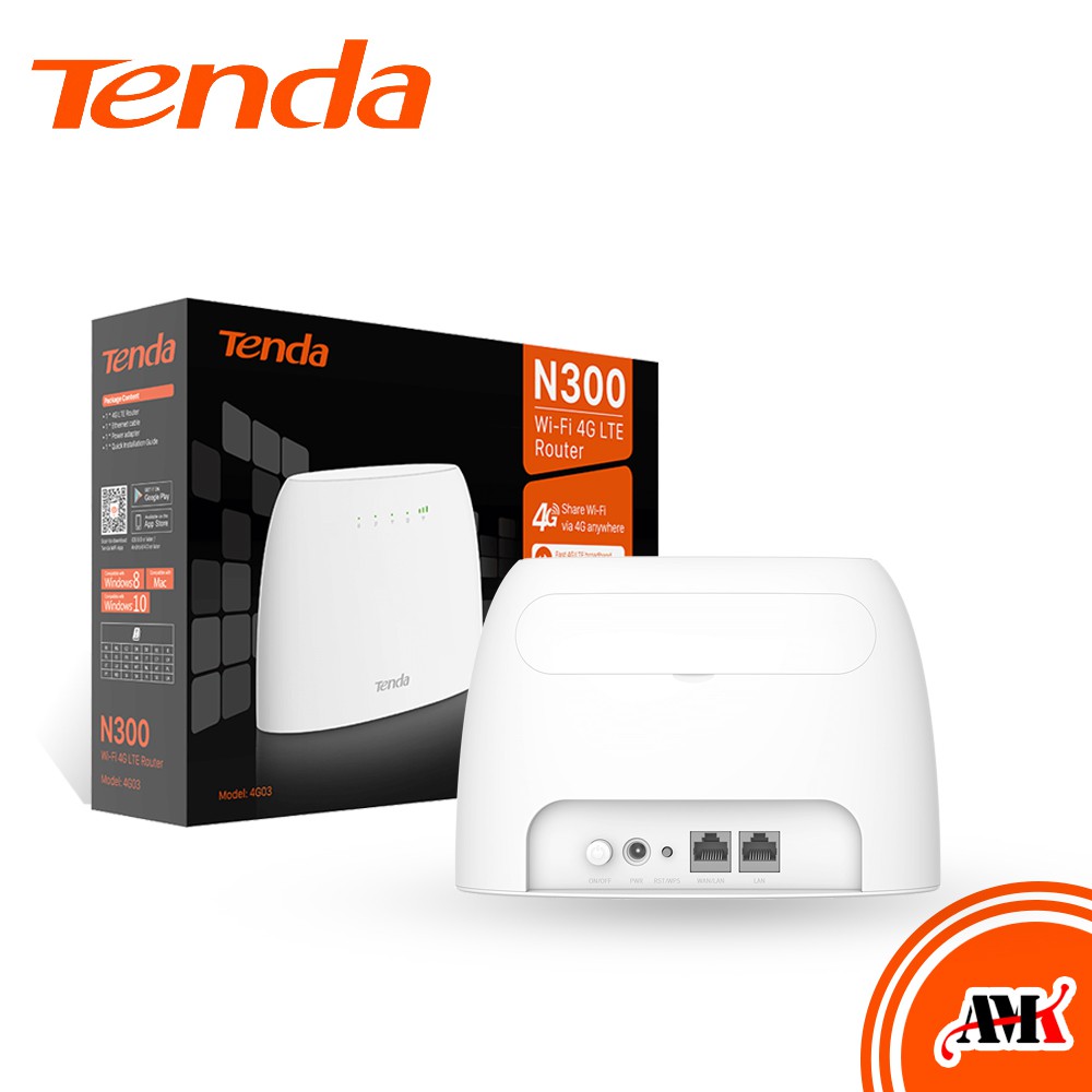 Jual 4G LTE Router Tenda 4G03 3G/4G N300 Wi-Fi 4G LTE Router Original ...