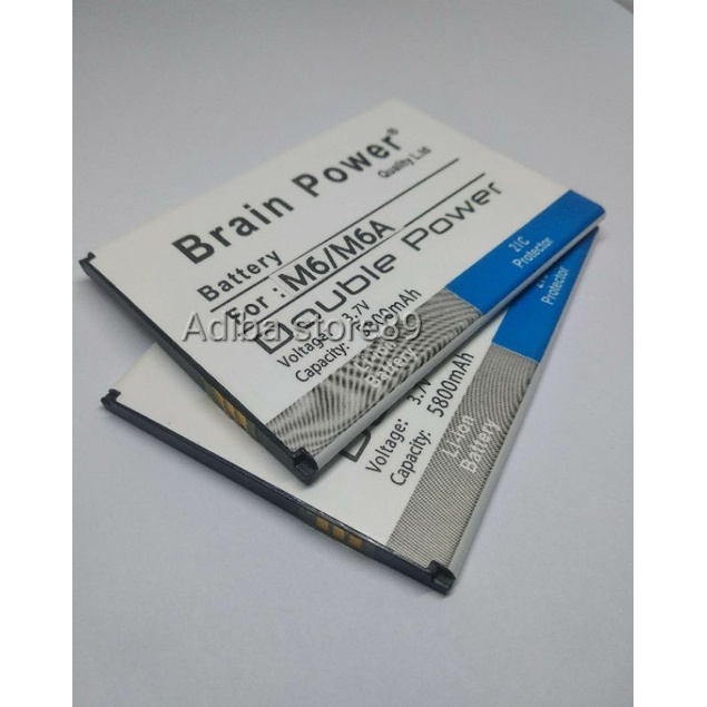 Jual Baterai / Batre / Battery Evercoss M6 M6A M60 U6C Double Power Brain Power Battery ...