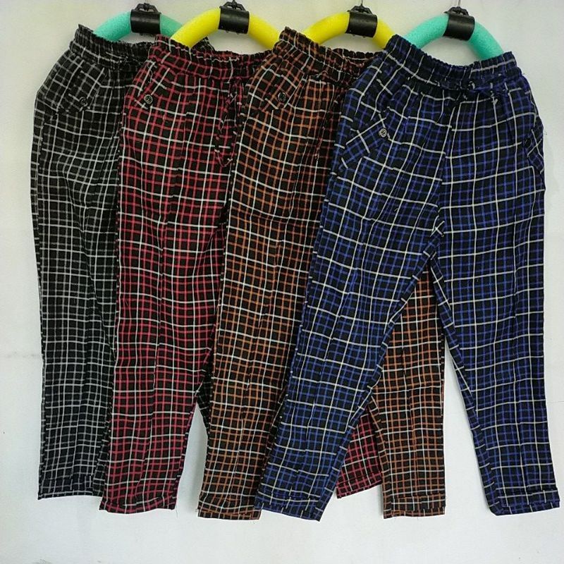 Jual BAGGY PANTS kotak ANAK USIA 7 SAMPAI 12 TAHUN | Shopee Indonesia