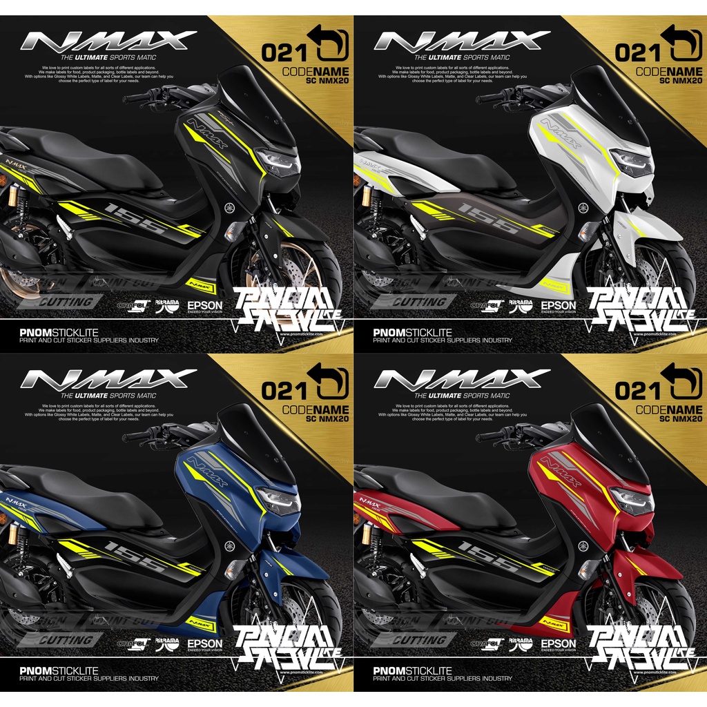 Jual Cutting Stiker Striping Nmax 2020 2021 2022 SC NMX20 P021 - 1025 ...