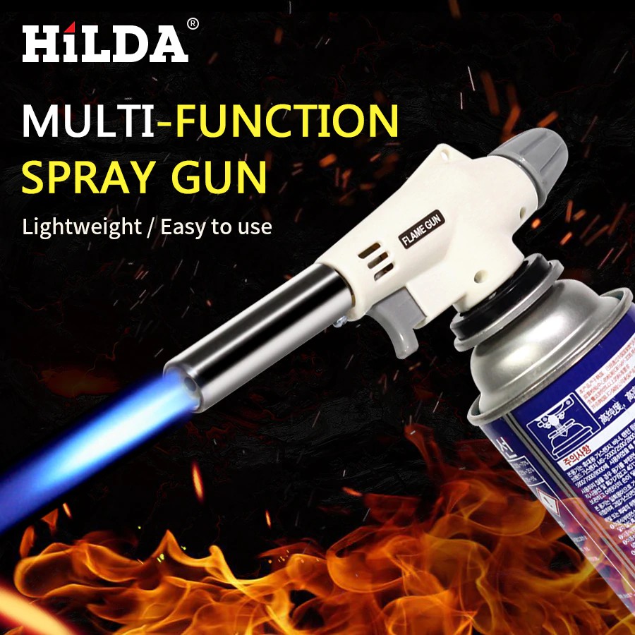 Jual PO HILDA Gas Torch Flame Gun Blowtorch Cooking Soldering Butane ...