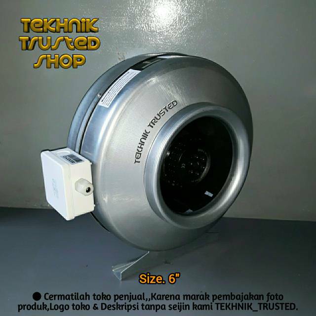 Jual Centrifugal blower hisap Duct inline size 6" CDI.150 | Shopee ...
