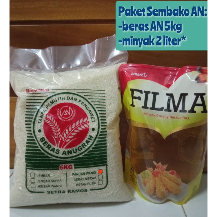 Jual Paket Sembako AN beras minyak | Shopee Indonesia