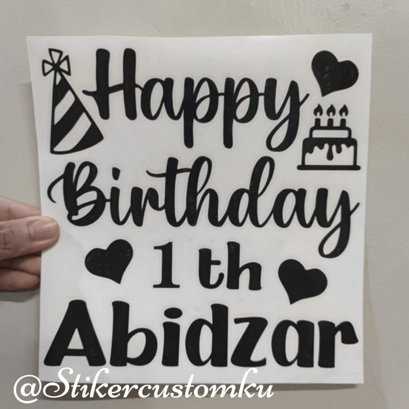 Jual Stiker Custom Balon PVC 18 inch Ukuran 20x20cm Sticker Cutting ...