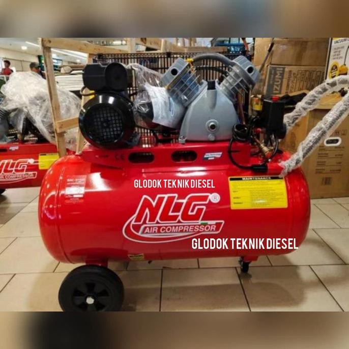 Jual promo cuci gudang Nlg Air Compressor 2 Hp 100 L 1 Phase Bacn 1020 ...