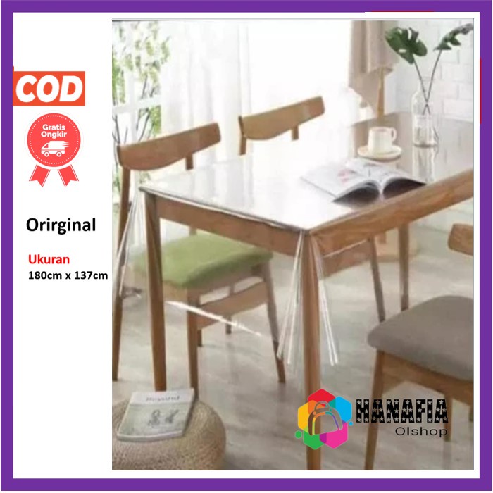 Jual Plastik mika/taplak meja/Taplak Meja makan ukuran 180 x 137cm | Shopee Indonesia