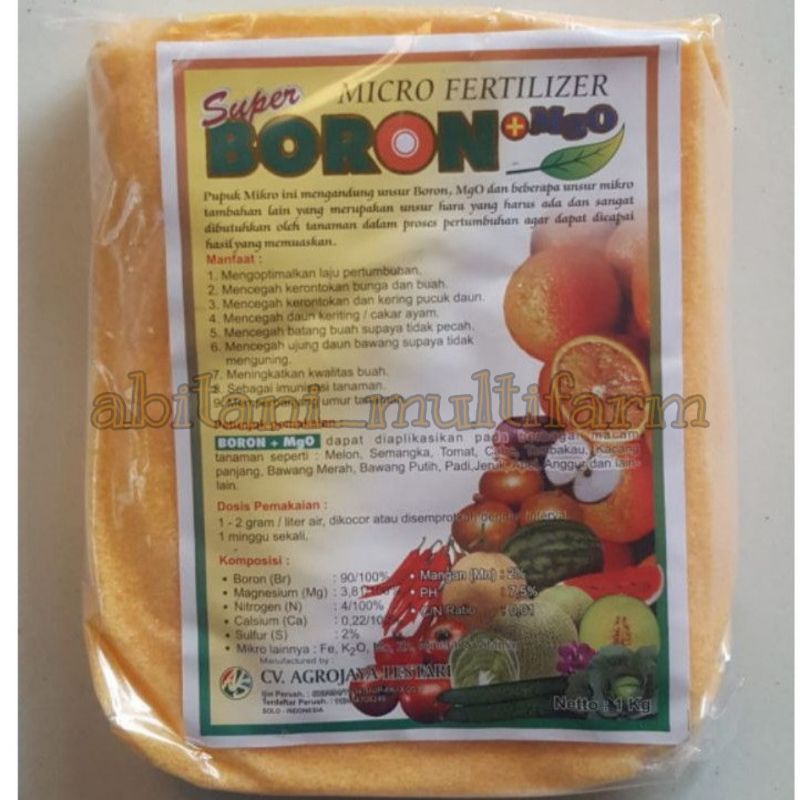 Jual Pupuk MGO BORON DAN FERTILIZER - 1 KG | Shopee Indonesia