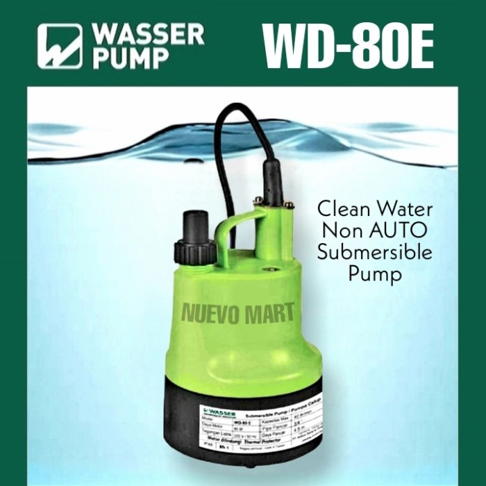 Jual WASSER Submersible Pump Pompa Celup Air Bersih WD 80E / WD 80 E ...