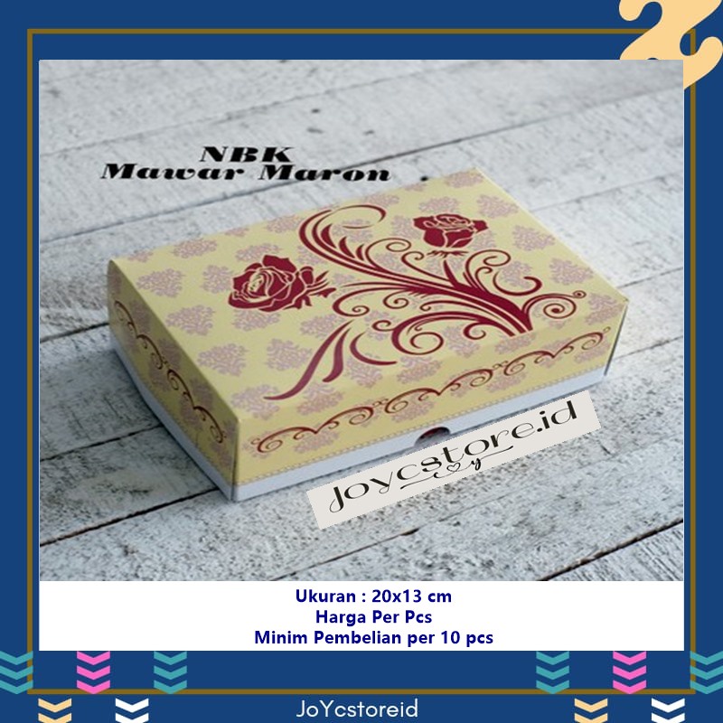 Jual Dus Martabak NBK Batik MAWAR Kotak Terangbulan 20x13 Box Nasi ...