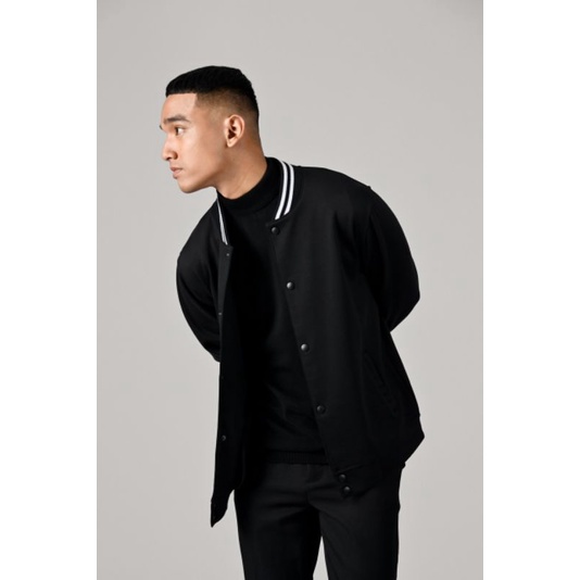 Jual IVY VARSITY JACKET BLACK BY PREPP STUDIO | Shopee Indonesia