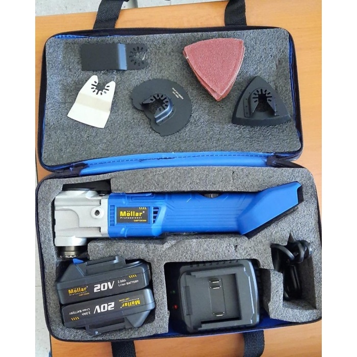 Jual Mesin Oscillating CORDLESS 20V MOLLAR Mesin Oskilasi multi tools ...