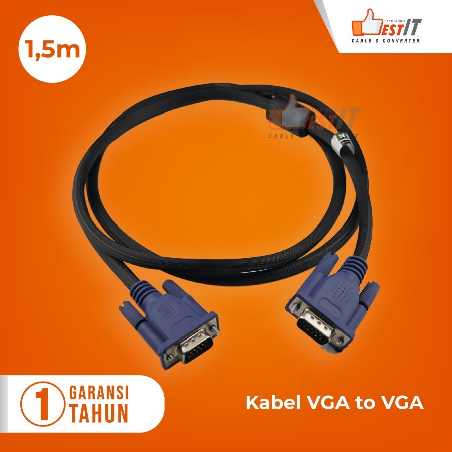 Jual Kabel VGA Komputer Laptop High Quality 1.5M 3M 5M 10M 15M 20M | Shopee Indonesia