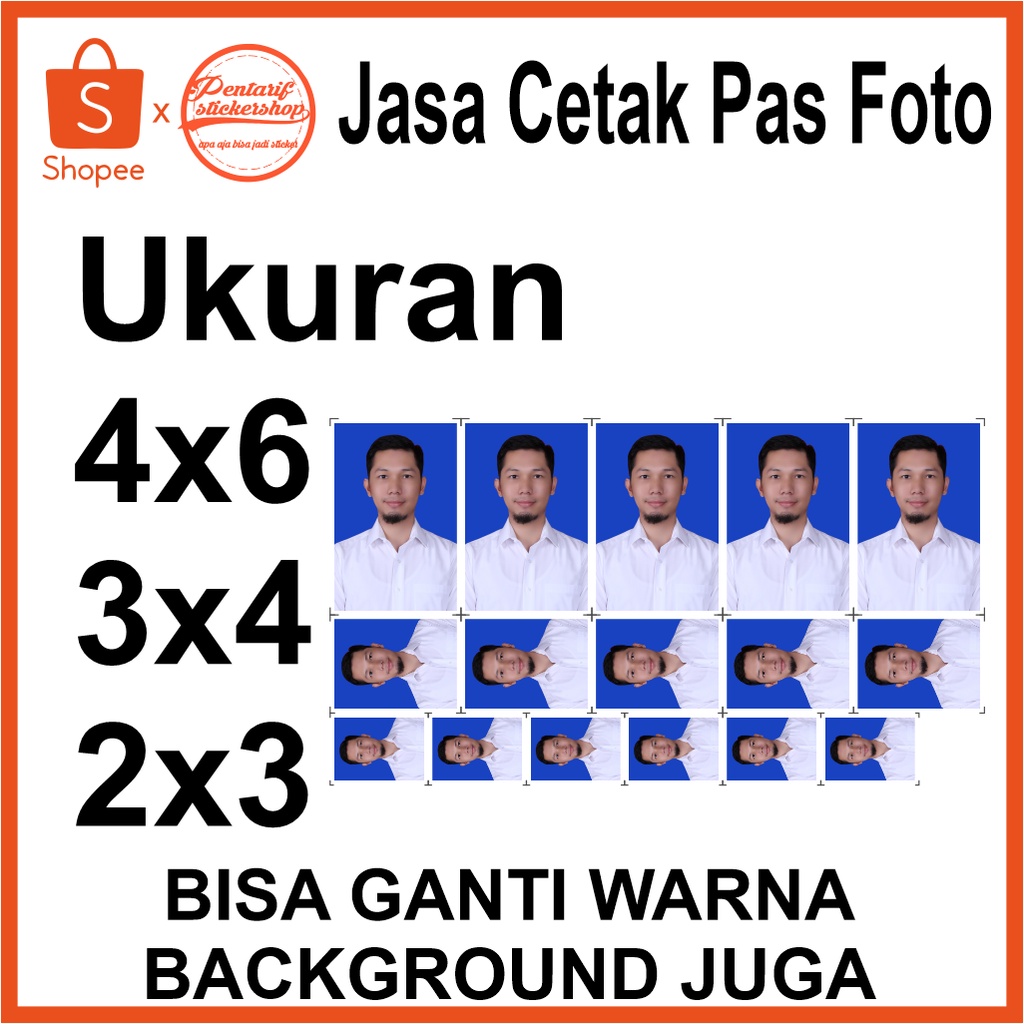 Jual Cuci Pas Foto | Cetak Pas Foto 2x3 3x4 4x6 | Shopee Indonesia