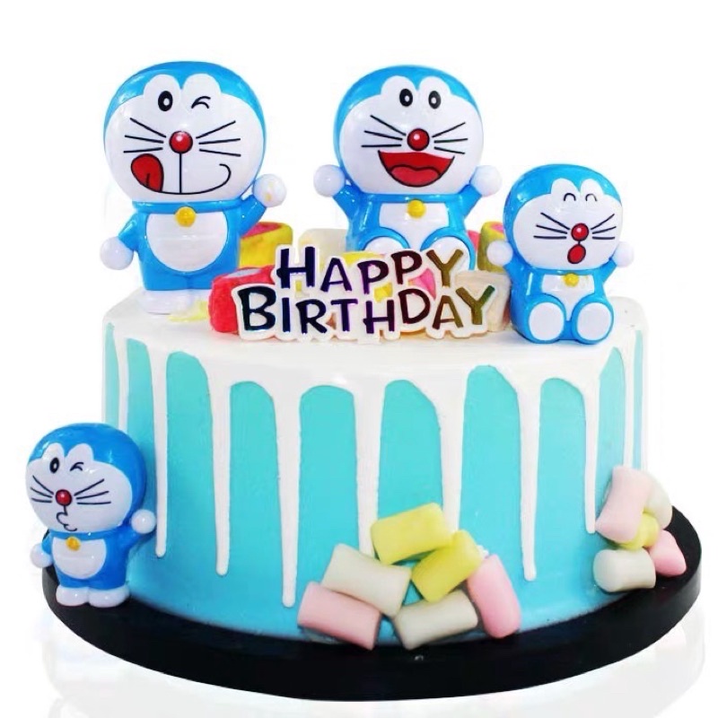 Jual Topper figure Doraemon set untuk hiasan kue ulang tahun | Shopee ...