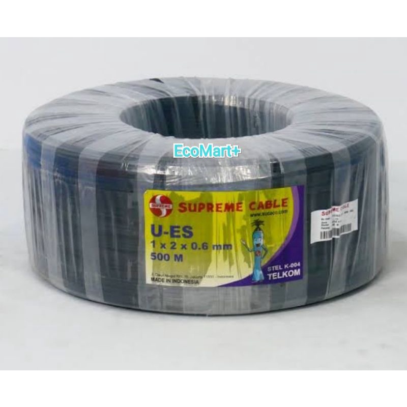Jual Drop Wire Supreme 1x2x0.6mm 500 mtr Kabel Telpon Supreme TERMURAH ...