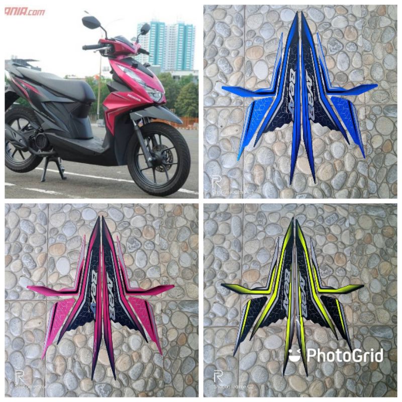 Jual STICKER STRIPING LIST BODI STANDART MOTOR HONDA BEAT FI ESP 2020 ...