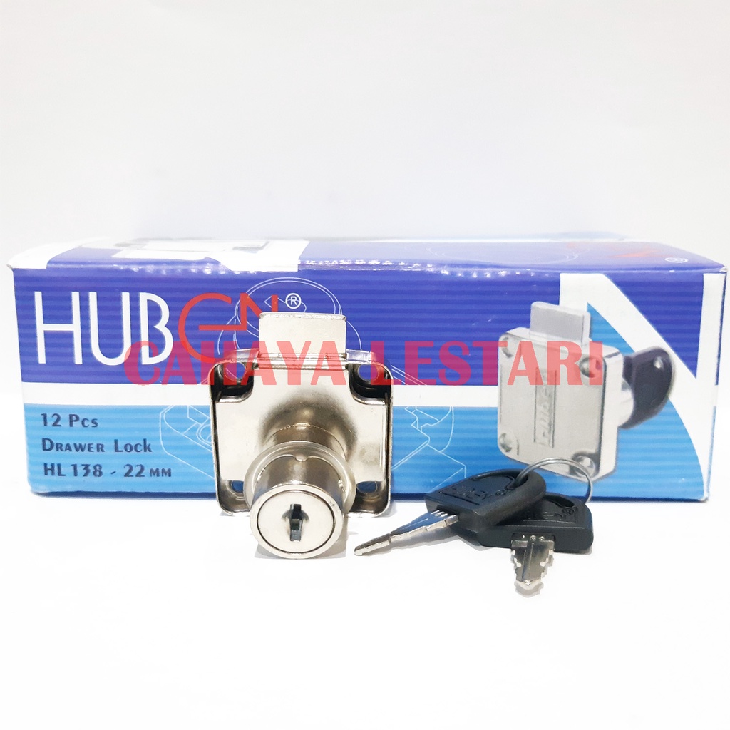 Jual Kunci Laci / Kunci Lemari / Kunci Pintu HUBEN Kerangka Padat HL 138-22 | Shopee Indonesia