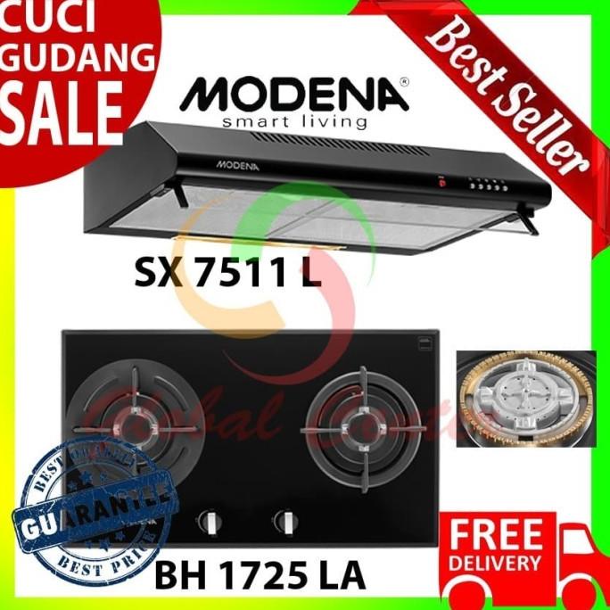 Jual PAKET HEMAT KOMPOR TANAM MODENA BH 1725 LA DAN COOKER HOOD SX 7511 L SAFDS31356 | Shopee ...