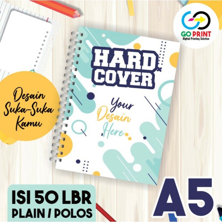 Jual Notebook Hardcover Custom A5 Spiral / Buku Catatan / Block Note ...