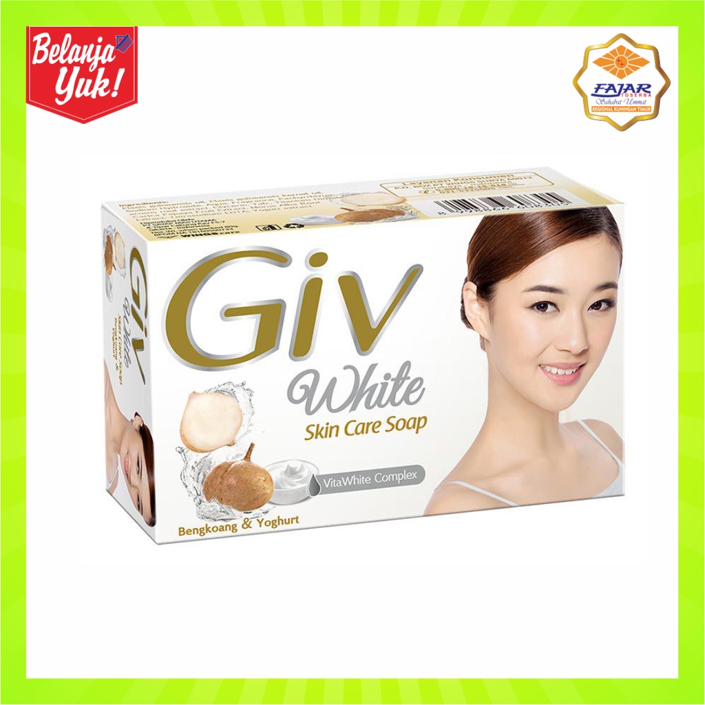 Jual Sabun Mandi Batang GIV Bar Soap White Bengkoang & Yoghurt 76gr (1 ...