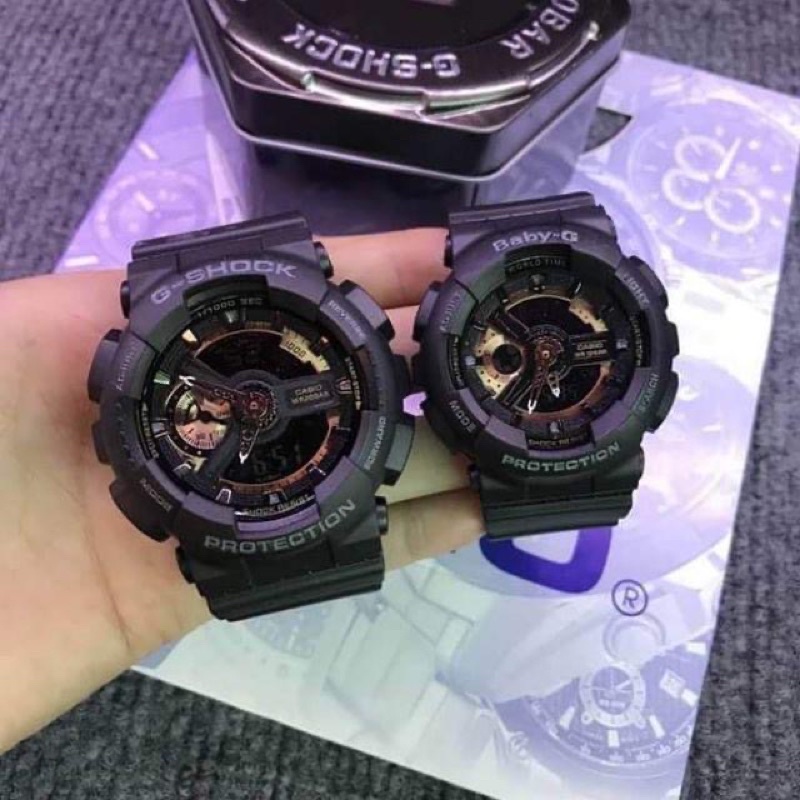 Jual JAM TANGAN NEW G SHOCK GA110 BGA110 HITAM LIST PUTIH COUPLE ...