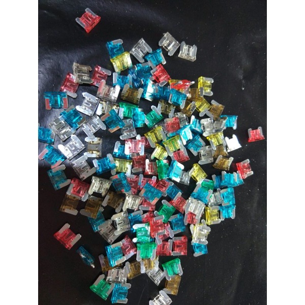 Jual sekring fuse dx micro 7.5A 10A 15A 20A 25A 30A harga per 10 pcs ...