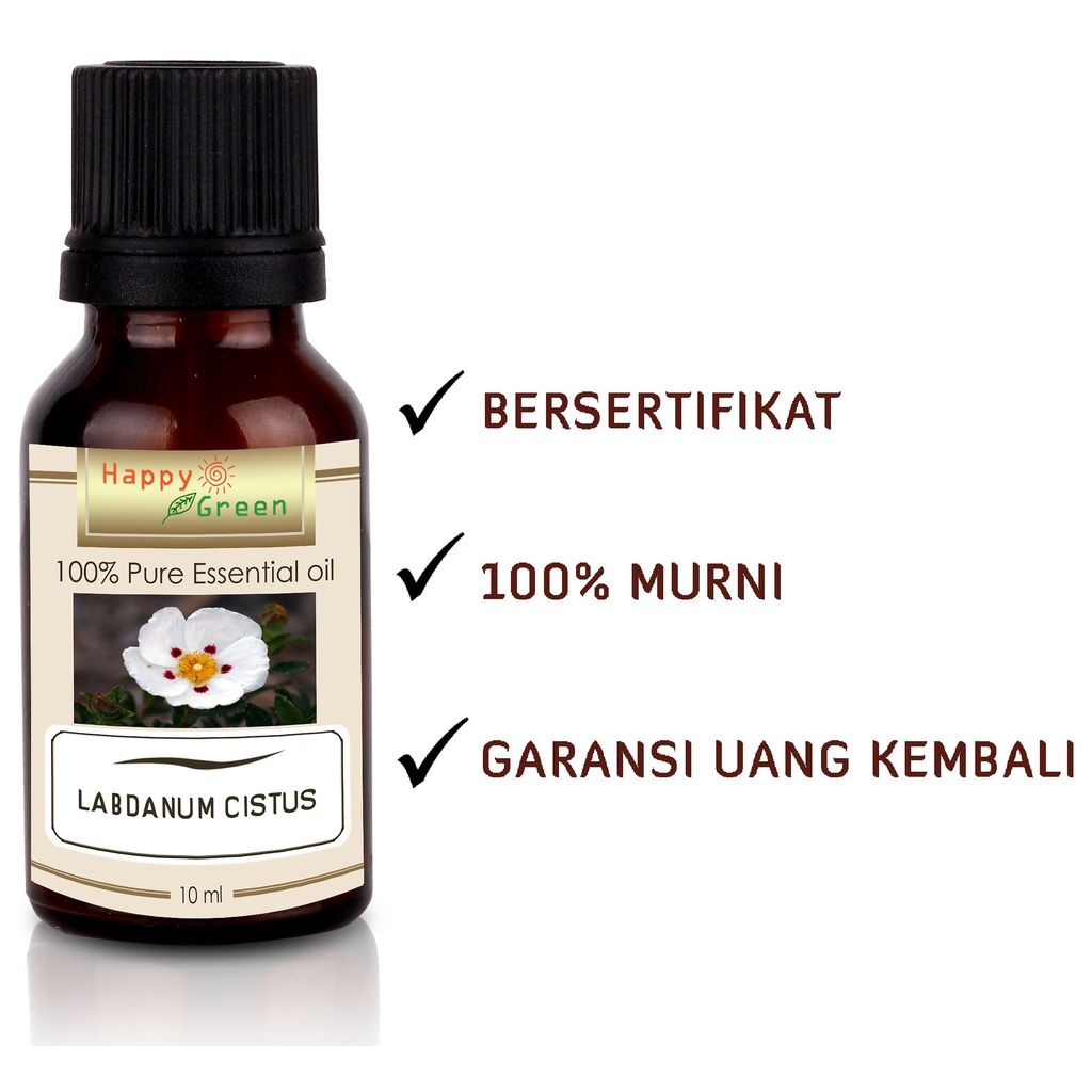 Jual Happy Green Labdanum Cistus Absolute - Minyak Cistus 100% Murni ...