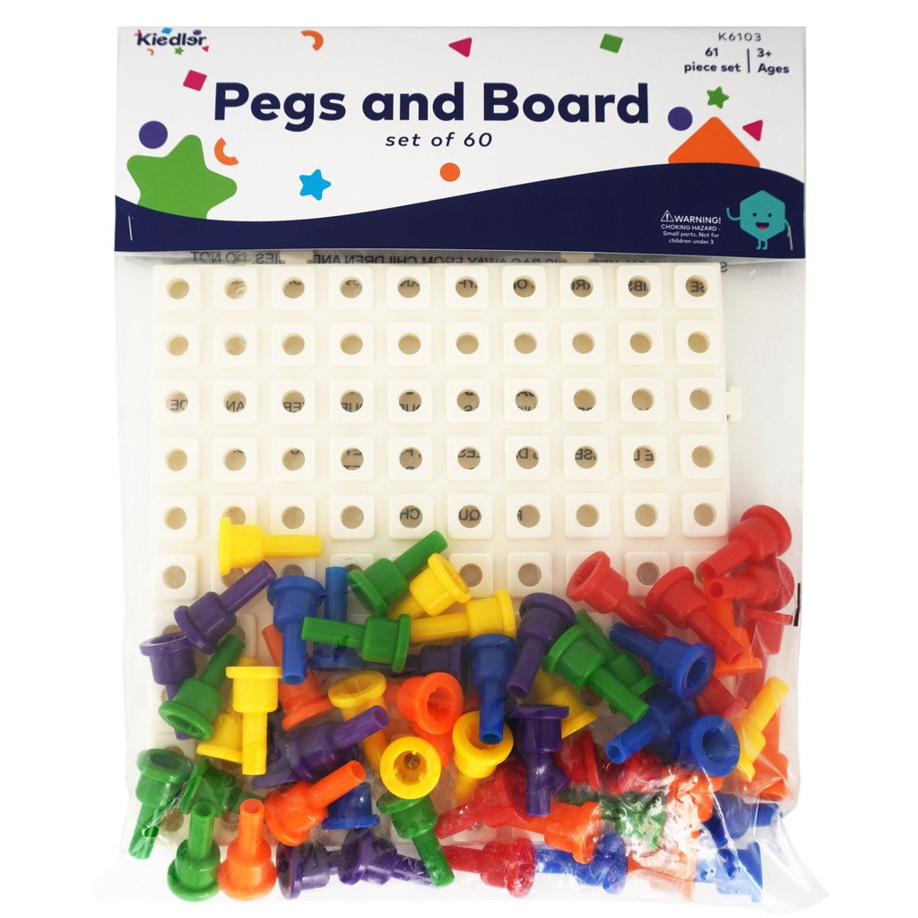 Jual Kiedler - Peg and Board, Set of 60 Pegs | Shopee Indonesia
