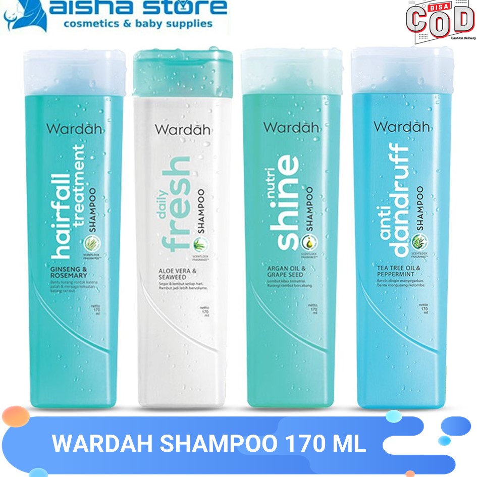 Jual [BPOM] Wardah Shampoo 170Ml (Nutri shine, Anti Dandruff, Hairfall ...