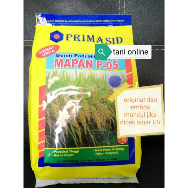 Jual Benih padi hibrida mapan P05 P-05 mapan 05 | Shopee Indonesia