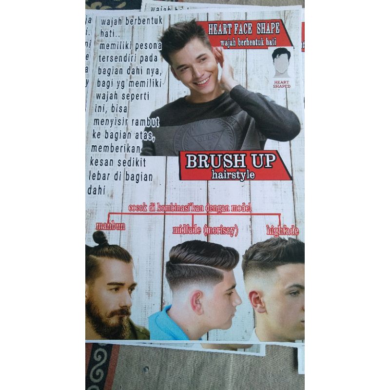Jual poster mngenal bentuk muka&rambut | Shopee Indonesia