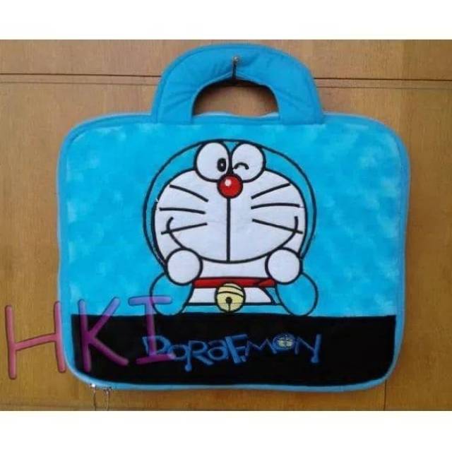 Jual Tas Laptop Notebook Bulu Doraemon Cute Biru (12inch/14inch ...