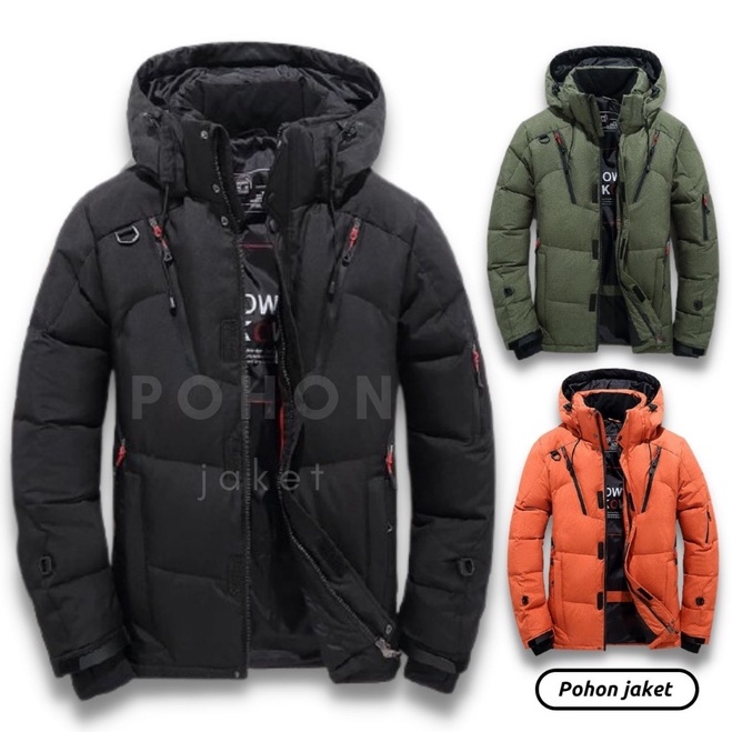 Jual Puffer Jacket Winter Pria Outdoor Waterproof Windproof | Shopee ...