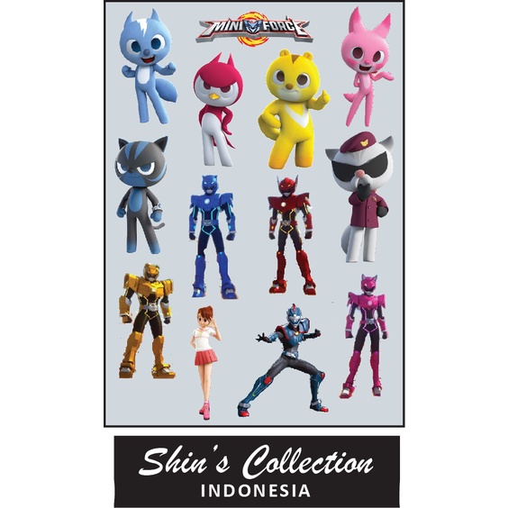 Jual Sticker stiker murah anti air Mini force Miniforce 1 pc | Shopee ...
