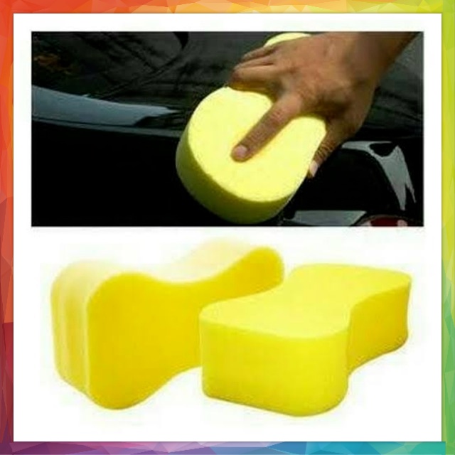 Jual Busa Cuci Mobil Motor Piring Kuning Busa Foam Wash Tebal Sponge ...