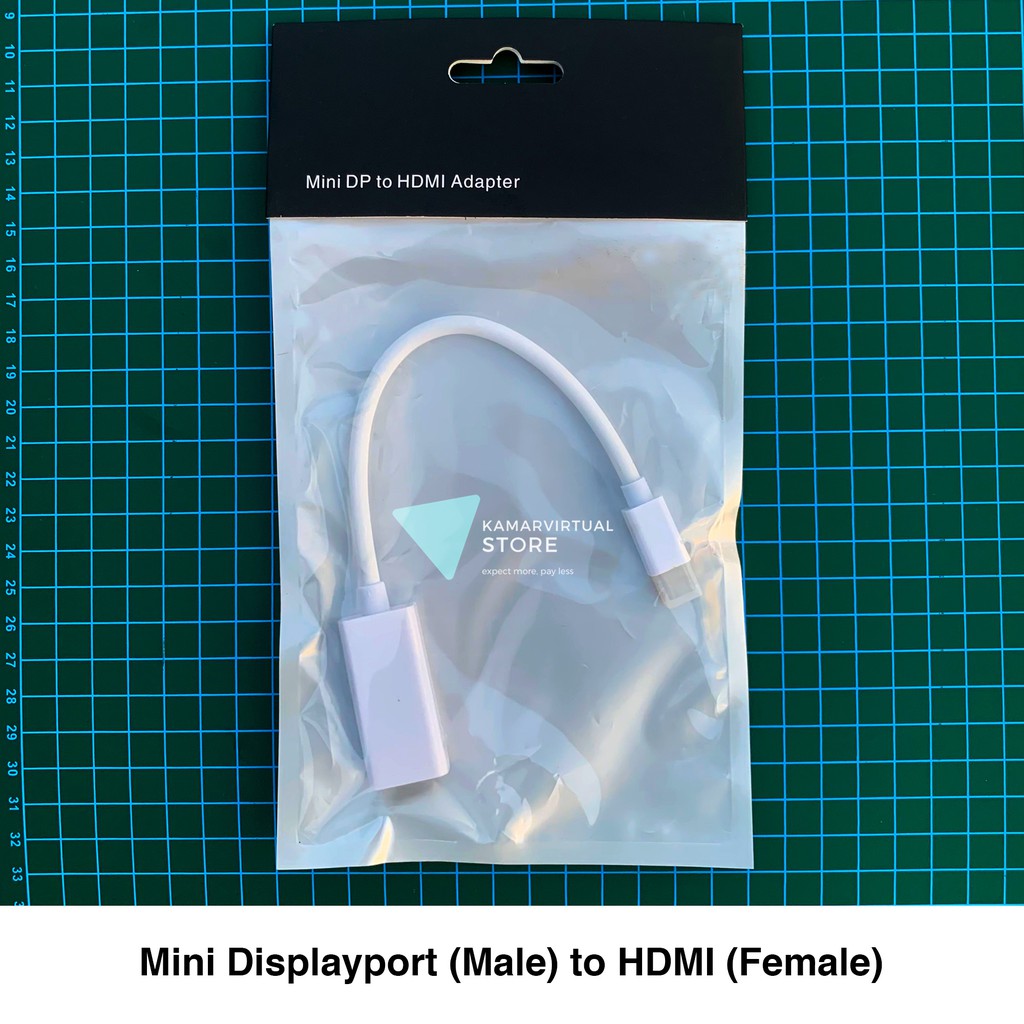 Jual Adapter Mini Display to HDMI (Mini Dp - HDMI) | Shopee Indonesia