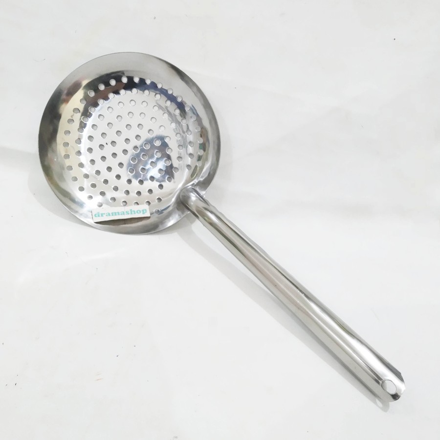Jual Saringan strainer Goreng gorengan lubang berlubang stainless steel ...