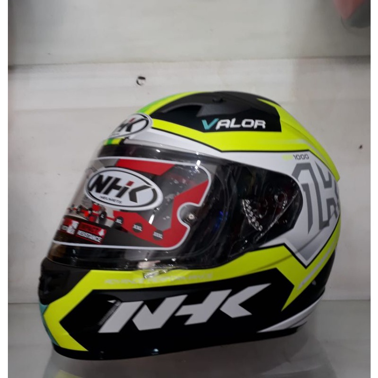 Jual HELM NHK GP1000 #VALOR FLO | FULL FACE | DOUBLE VISOR | Shopee ...