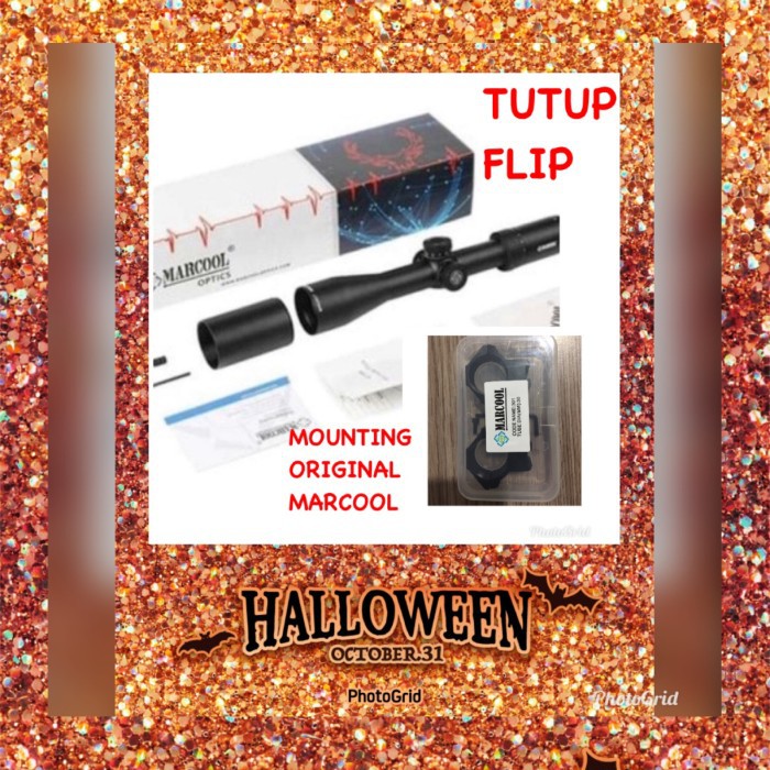Jual TELESKOP MARCOOL 4-16X44 SF TUTUP FLIP MOUNTING DOUBLE BAUT ASLI ...