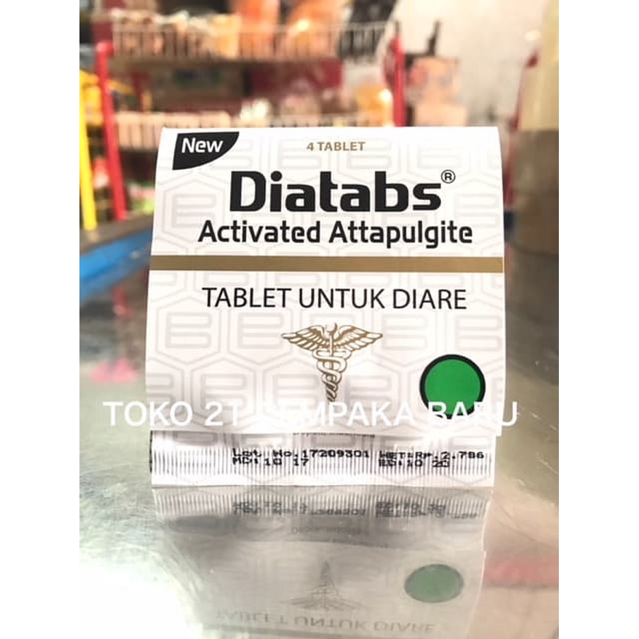 Jual Obat NEW DIATABS 1 STRIP @ 4 TABLET Obat Sakit Perut Diare BAB ...