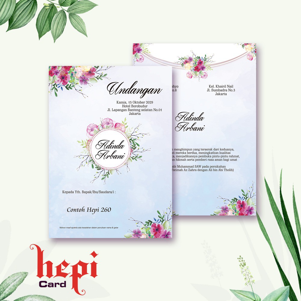 Jual Undangan Hepi 260 | Shopee Indonesia