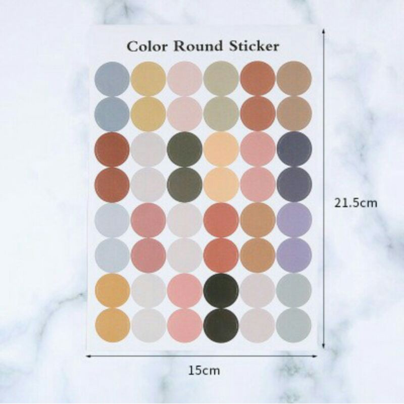 Jual KIANDAA SS0013 StikeR Dot Bulat Totol dotted sticker warna warni ...