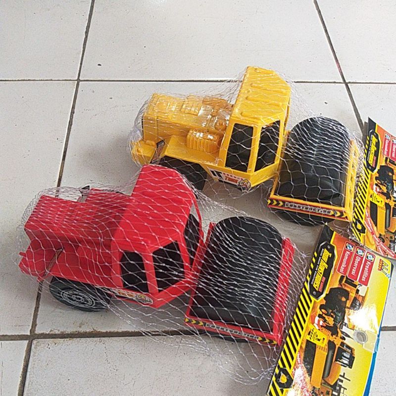 Jual Mobil Truck Silinder Truk Giling Aspal Road Roller Truck Mainan ...
