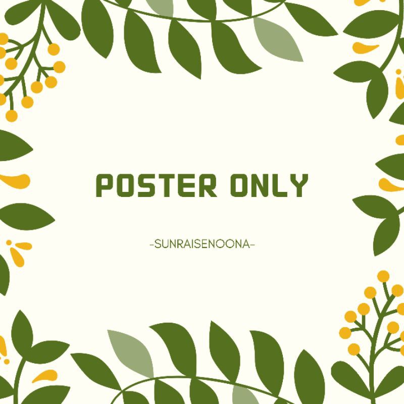 Jual POSTER ONLY OFFICIAL | Shopee Indonesia